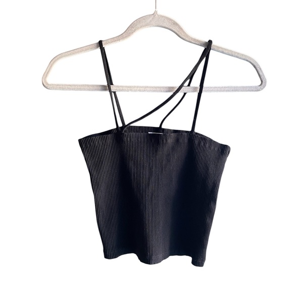 Zara | Tops | Zara Black Bodycon Strappy Tank | Poshmark